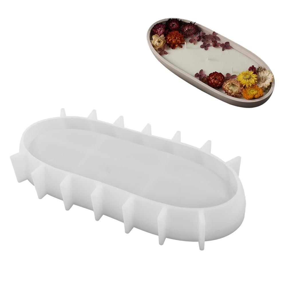 Boats Shape Storage Tray Silicone Mold DIY Candle Holder Mold Resin ...