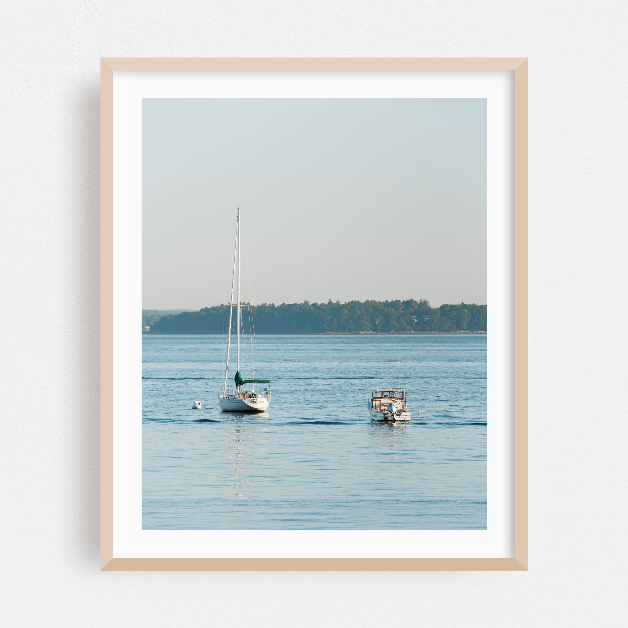 Boats in Portland Harbor - Portland Maine Photography Boat Ocean Harbor ...
