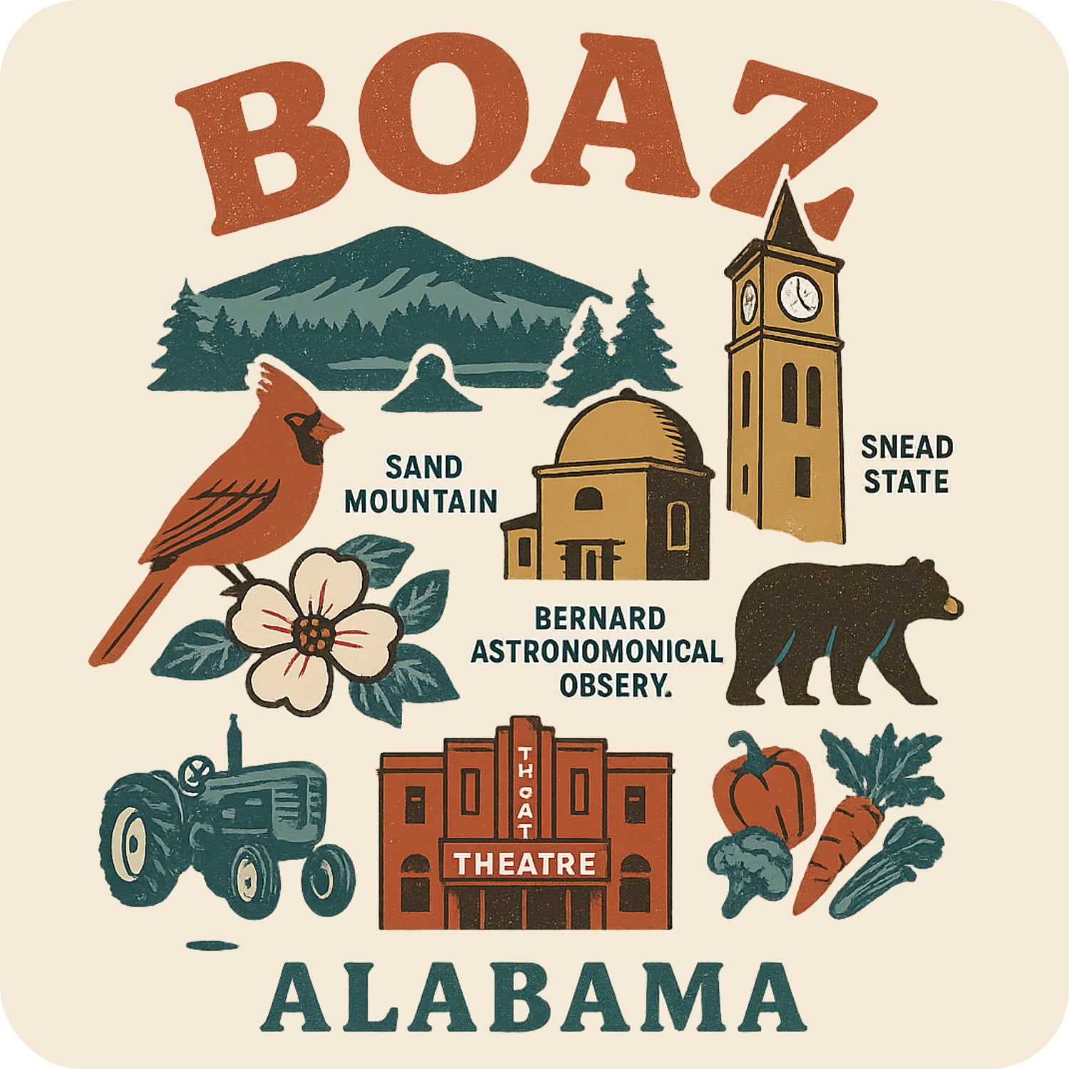 Boaz Alabama Keepsakes Souvenir Vinyl Sticker – Destination Travel ...