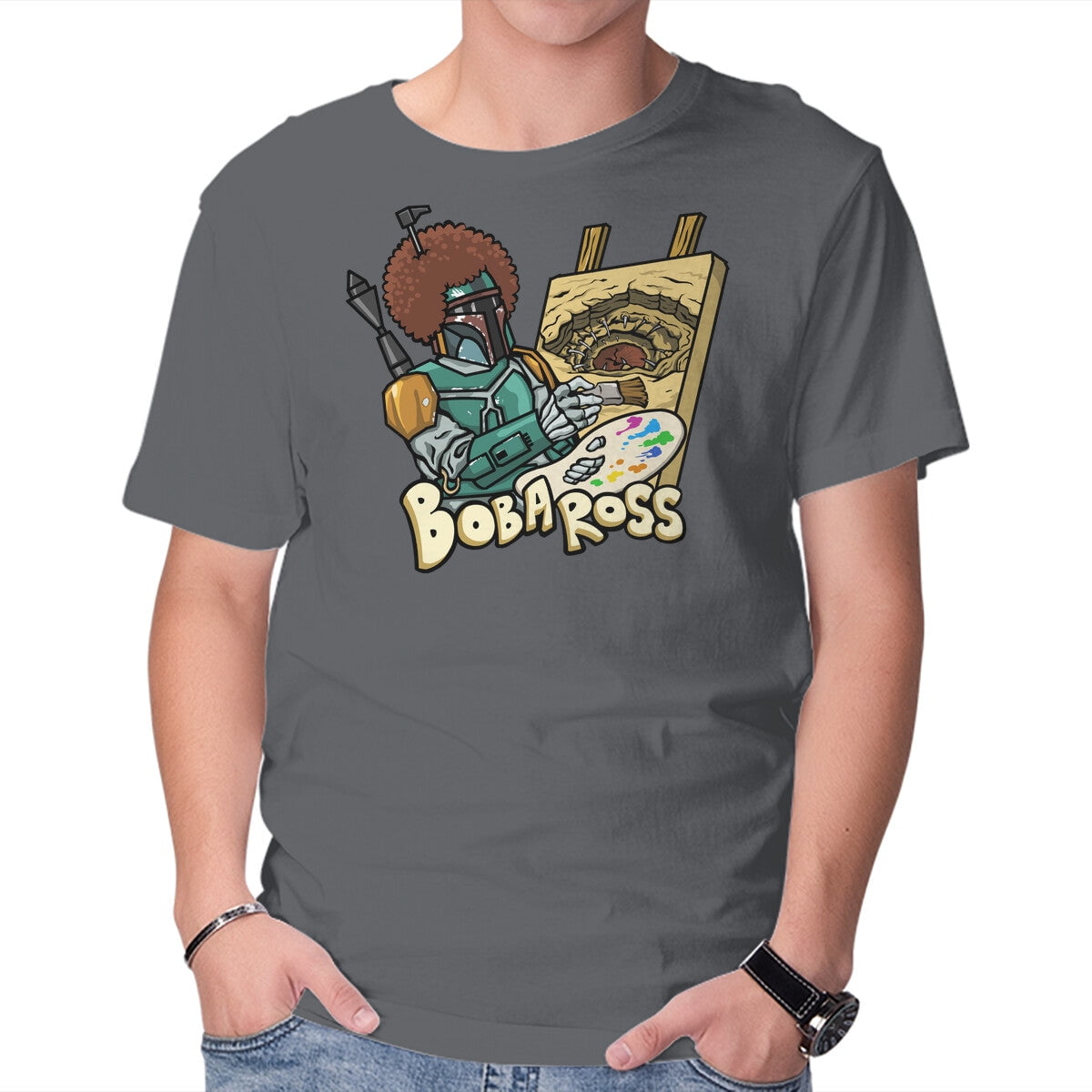 Bob-A-Ross Unisex T-Shirt Tee Sweatshirt Hoodie Tank Top - Walmart.com