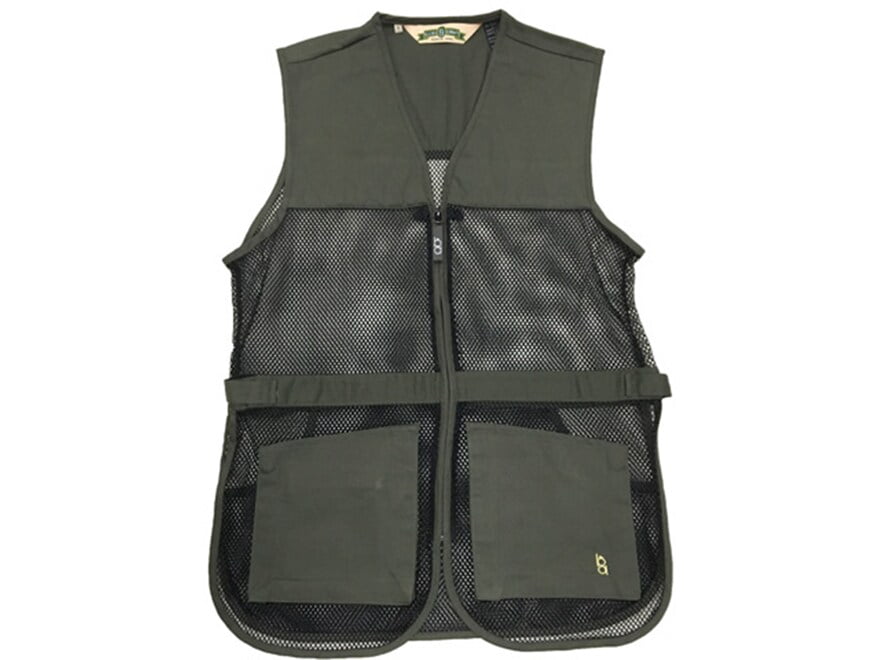 Bob Allen 245M Mesh Back Shooting Vest Ambidextrous Cotton Sage Large ...
