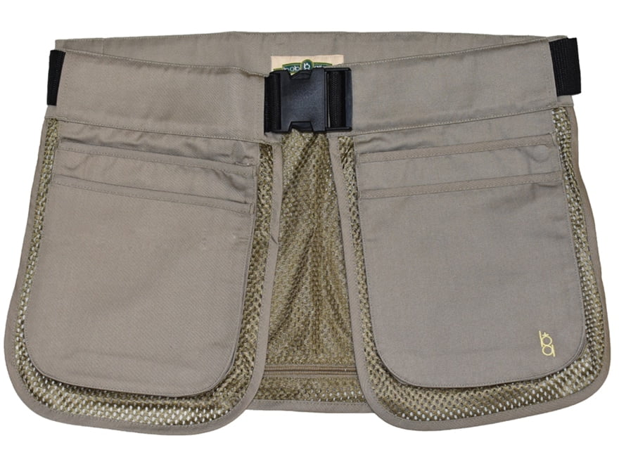 Bob Allen 211M Half Mesh Shooting Apron Cotton Khaki One Size Fits Most ...
