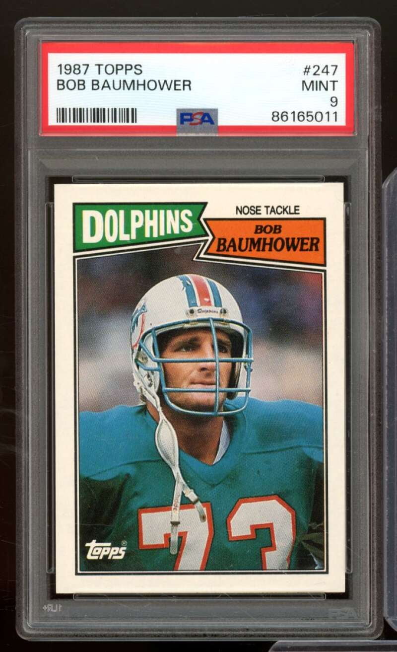 Bob Baumhower Card 1987 Topps #247 PSA 9 - Walmart.com