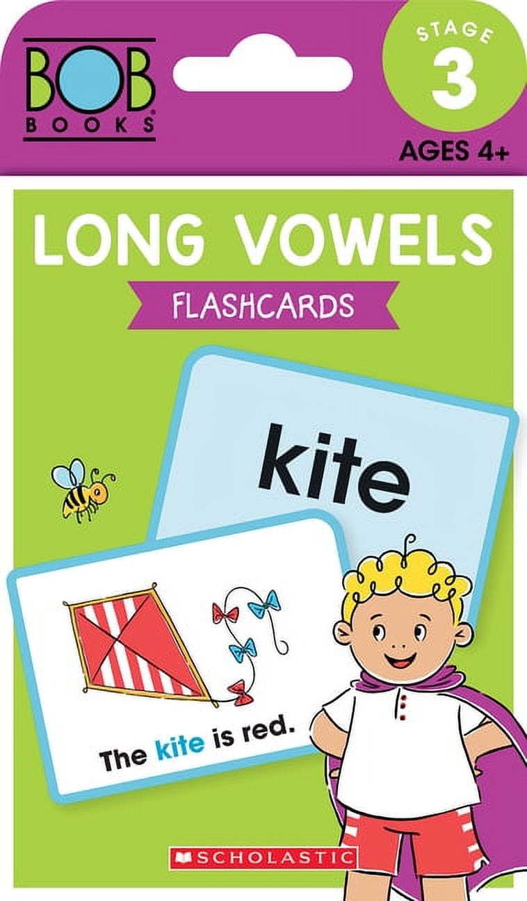 Bob Books Bob Books Long Vowels Flashcards Phonics Ages 4 And Up Kindergarten Stage 3
