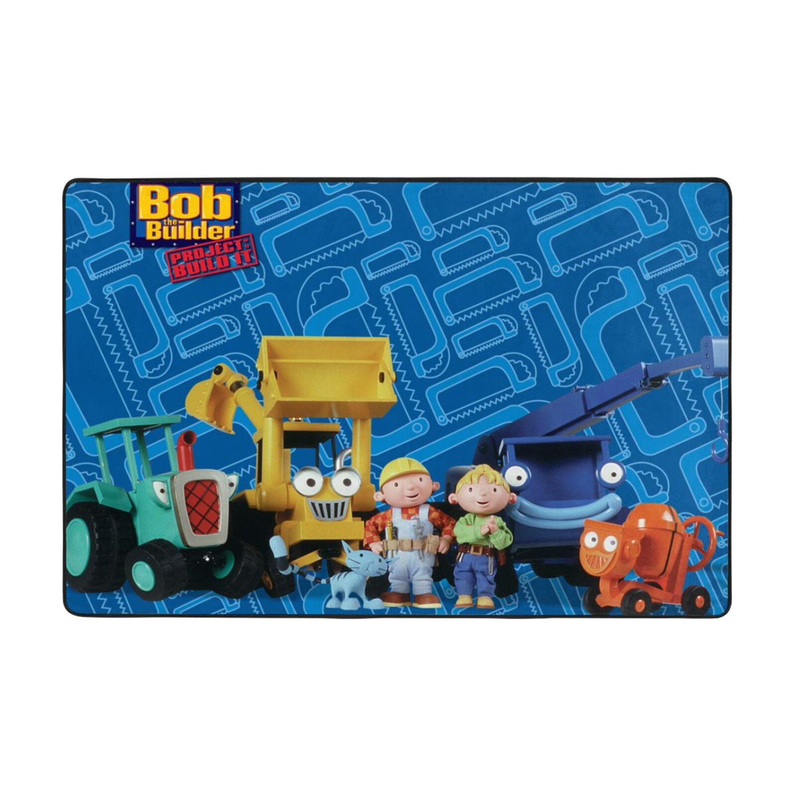 Bob The Builder Rug, Ultra Soft Flannel Area Rug With Non-Slip Backing ...