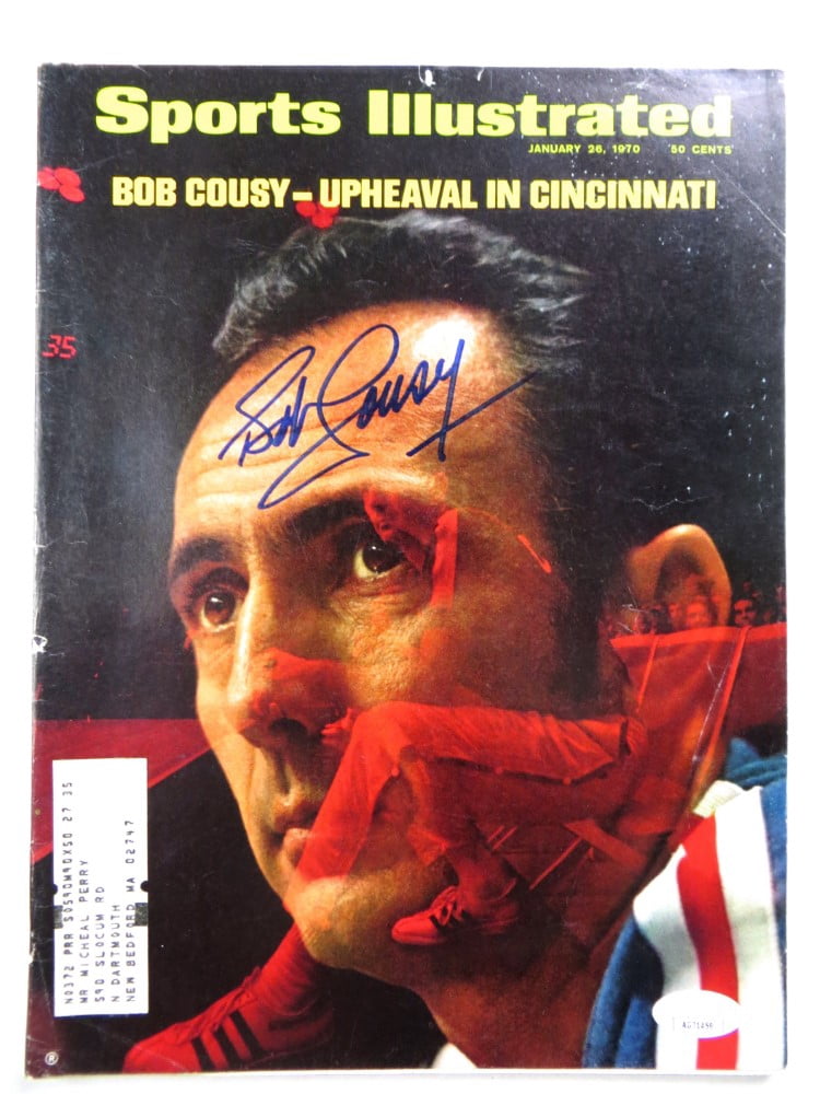 Bob Cousy Signed Autographed Magazine Sports Illustrated 1970 Royals ...