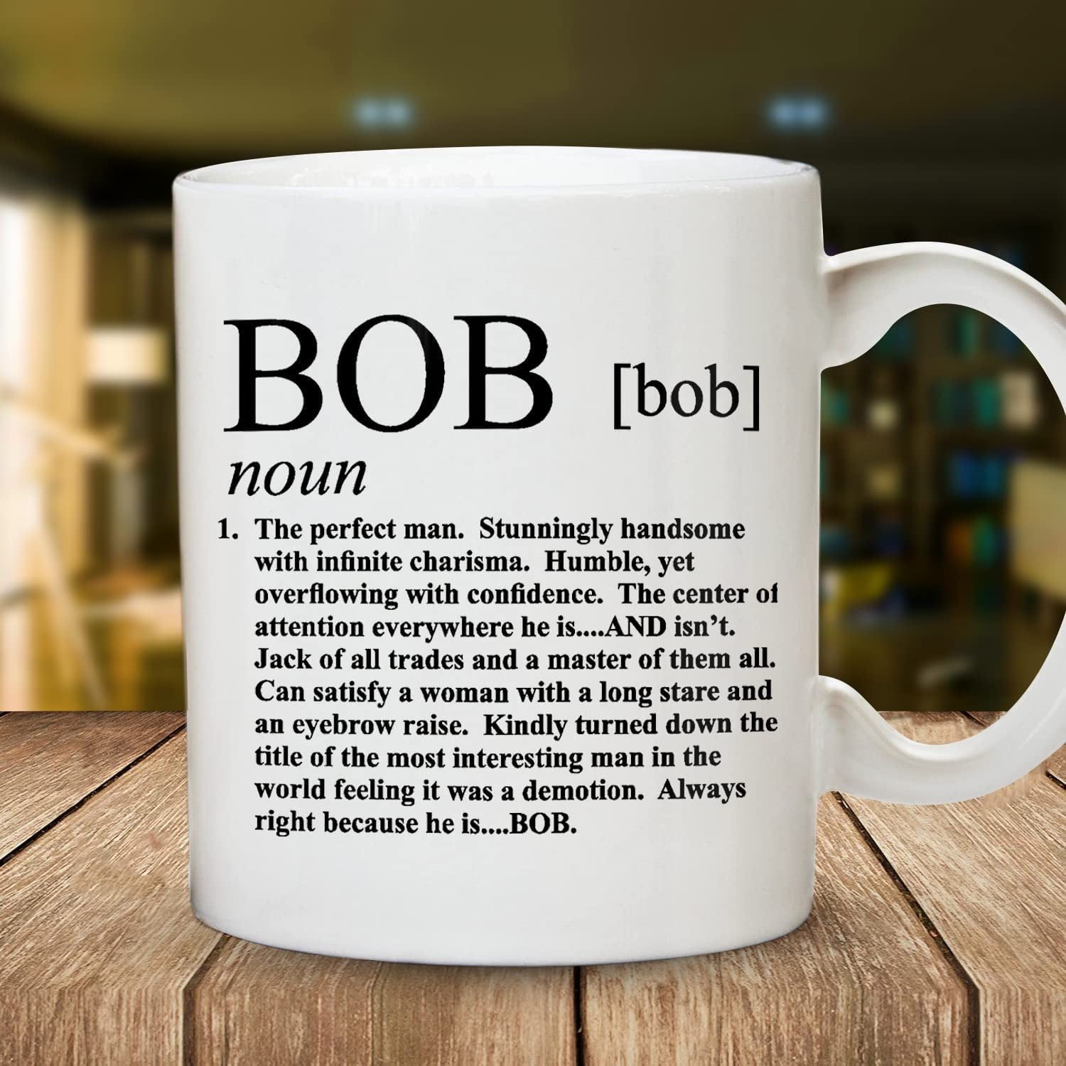 Bob Definition Funny Mug Gift For Dad Bob From Son And Daughter Of ...