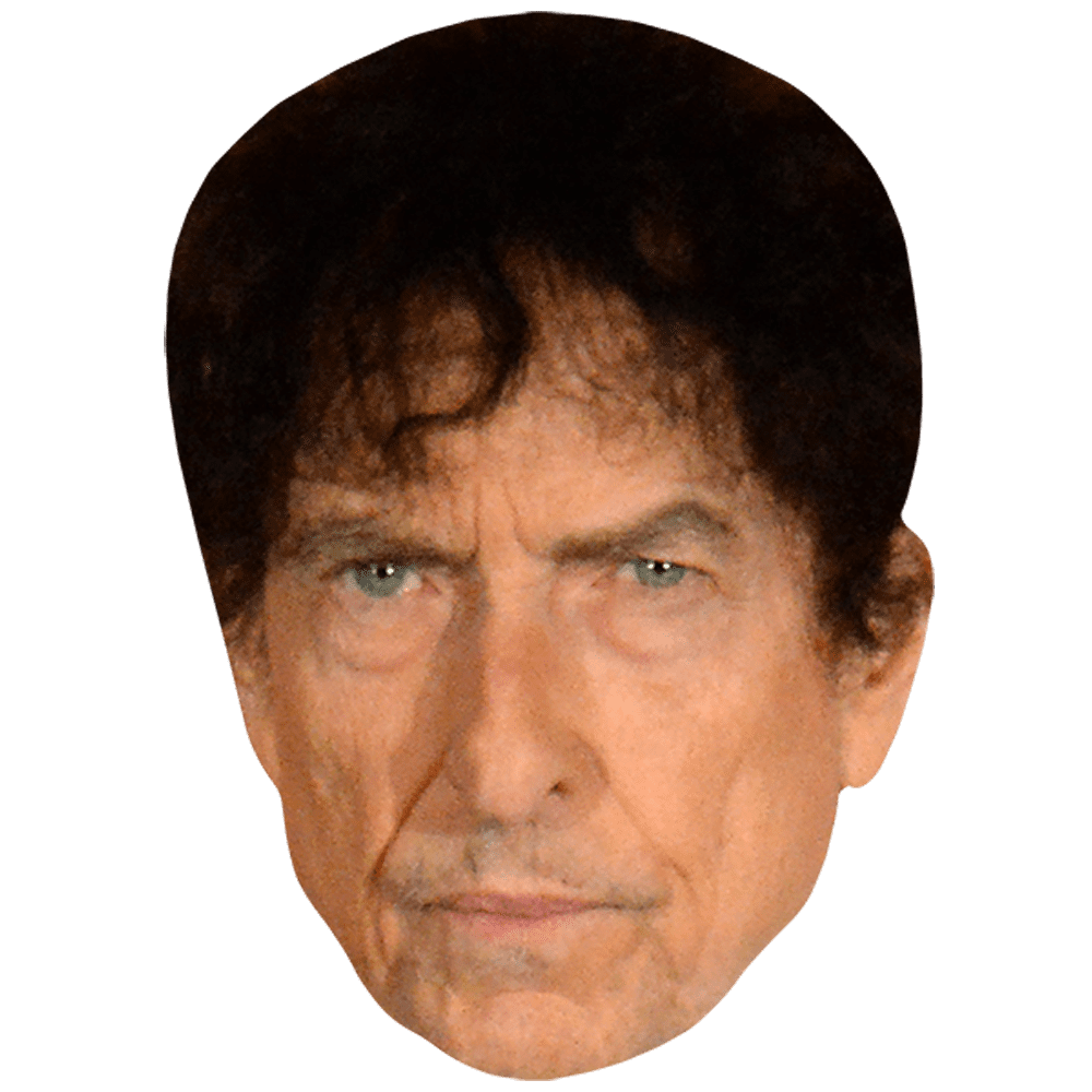 Bob Dylan (Brown Hair) Celebrity Mask, Flat Card Face, Fancy Dress Mask ...