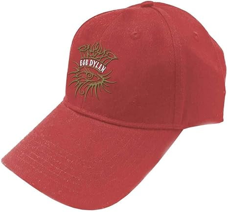 Bob Dylan Eye Icon Baseball Hat Red | Officially Licensed Merchandise ...