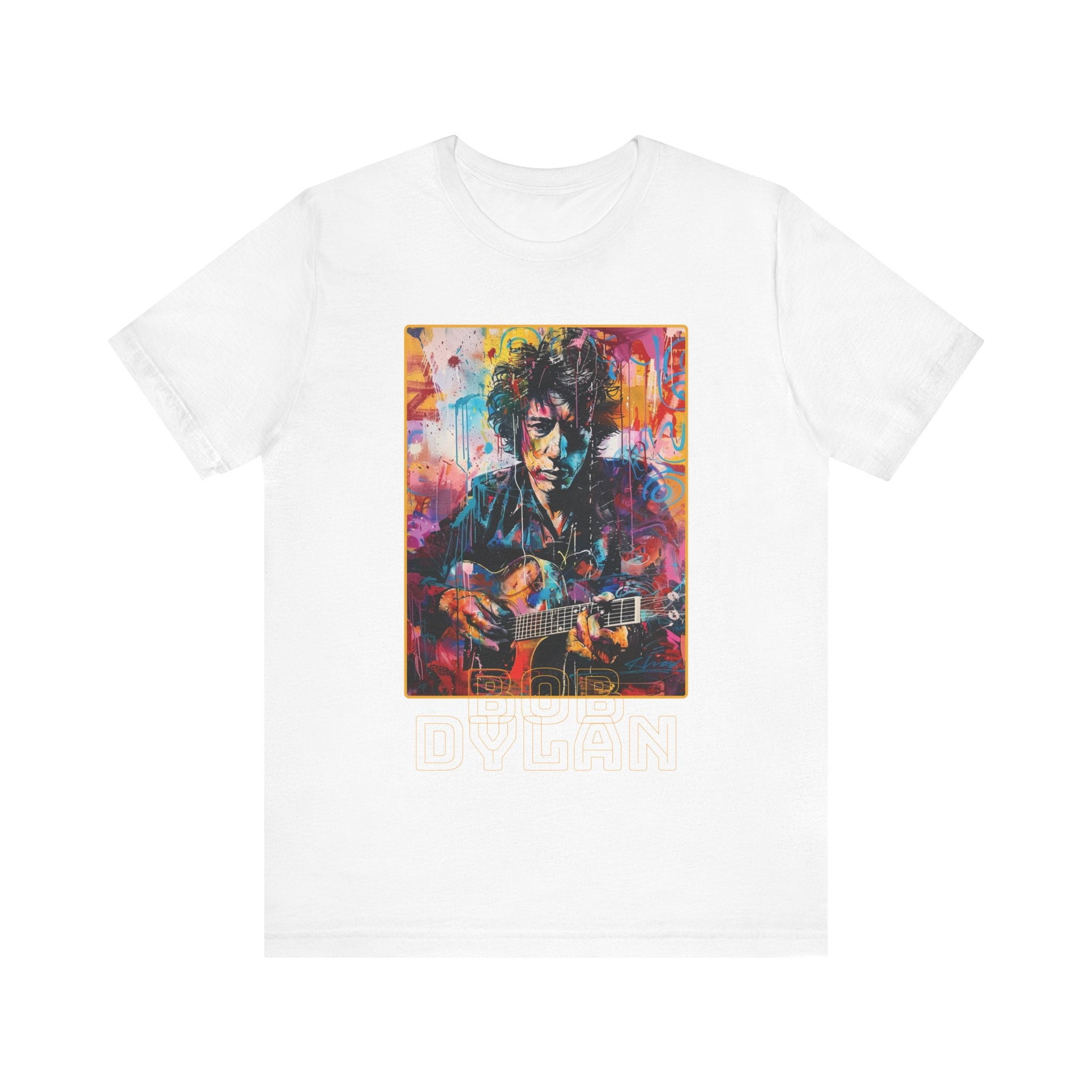 Bob Dylan Graffiti T-Shirt, Bob Dylan Unisex Tee Model 2 Shirt, Size ...