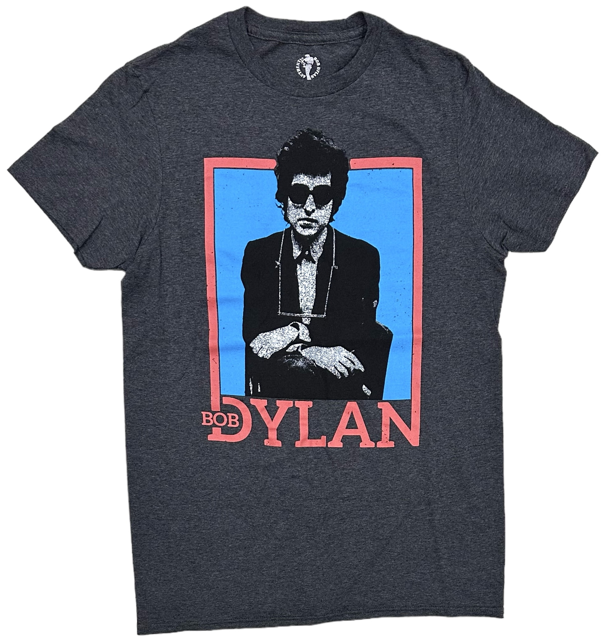 Bob Dylan Men's Official Merchandise Distressed Print Vintage Retro Tee ...