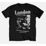 Bob Dylan Scraps London England Black Reprint T-Shirt - Walmart.com
