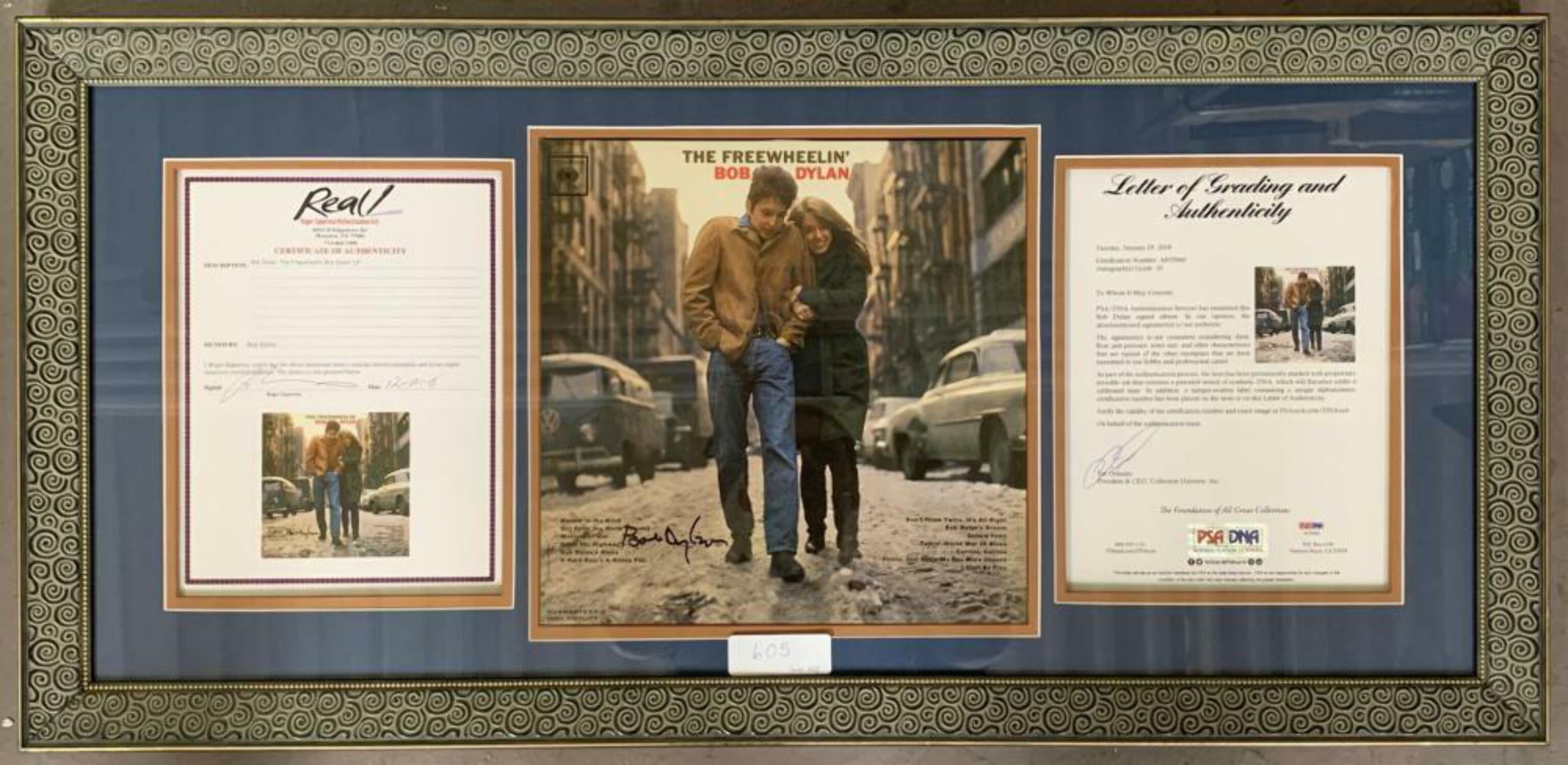 Bob Dylan Signed Autographed The Freewheelin' Album Record With PSA DNA ...