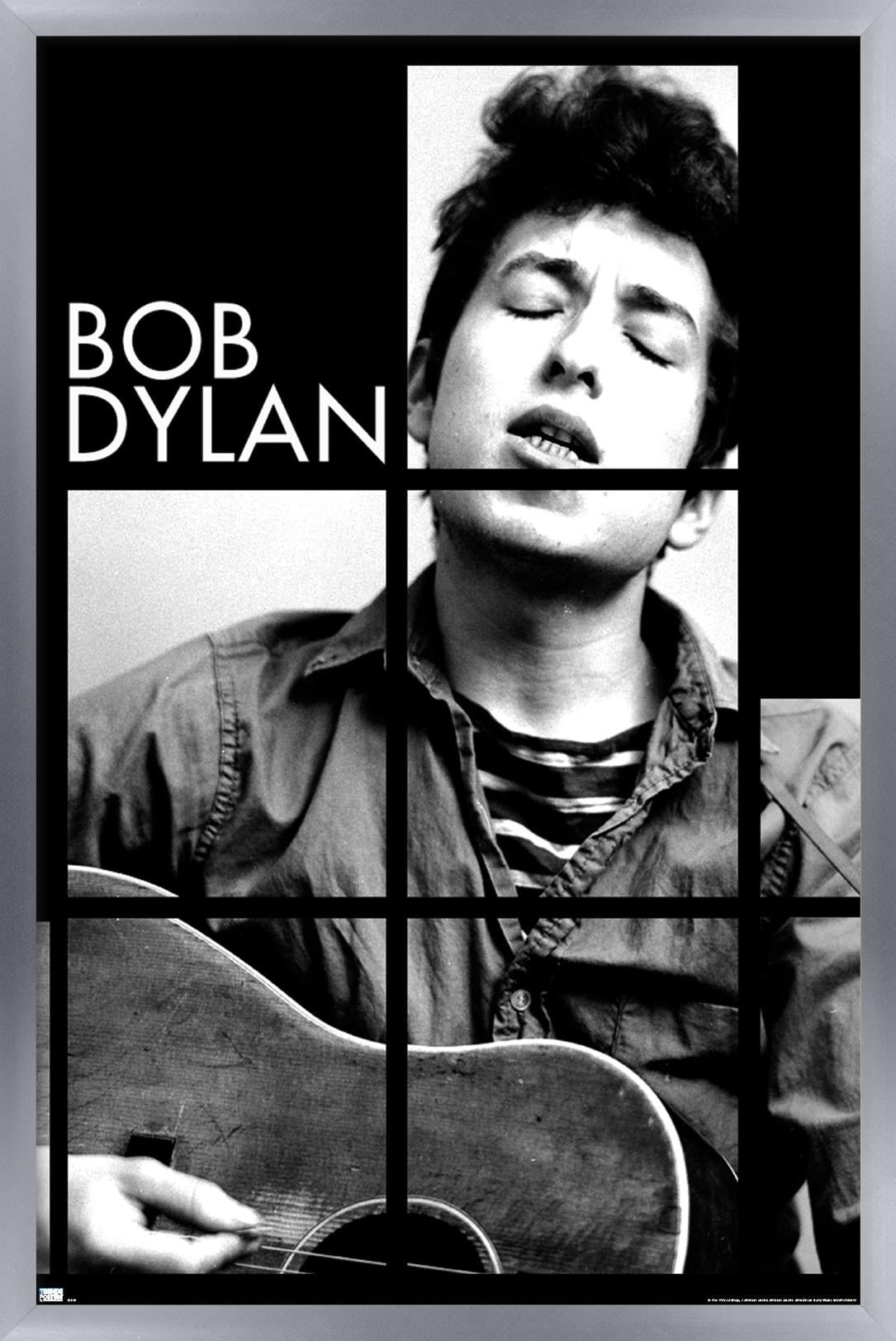 Bob Dylan - Singing Wall Poster, 22.375" x 34" Framed - Walmart.com