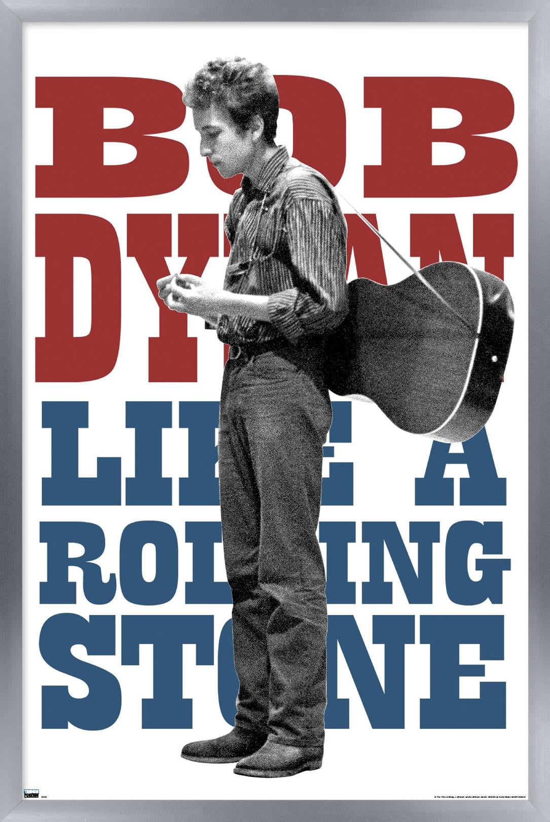 Bob Dylan - Standing Wall Poster, 22.375" x 34" Framed - Walmart.com