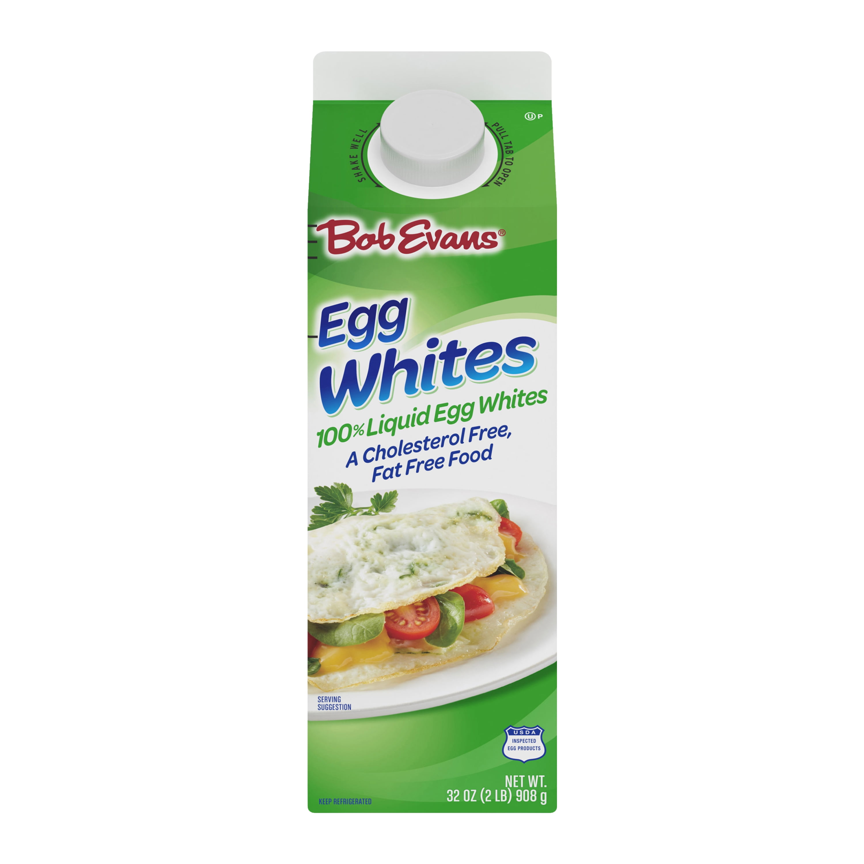 Bob Evans Liquid Egg Whites 32 oz, 100% Egg Whites, High Protein ...