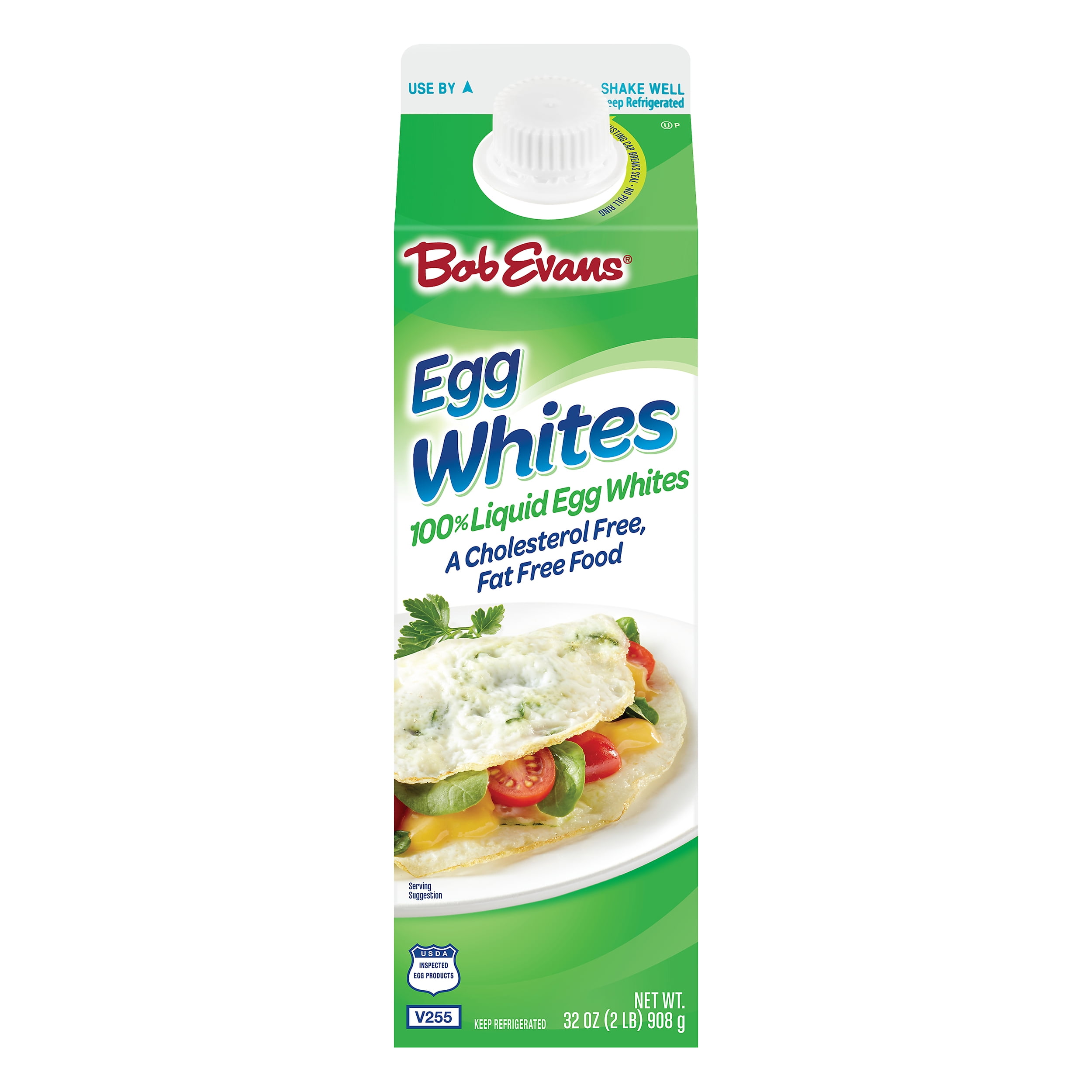 Bob Evans 100% Liquid Egg Whites Carton, 32 oz - Walmart.com
