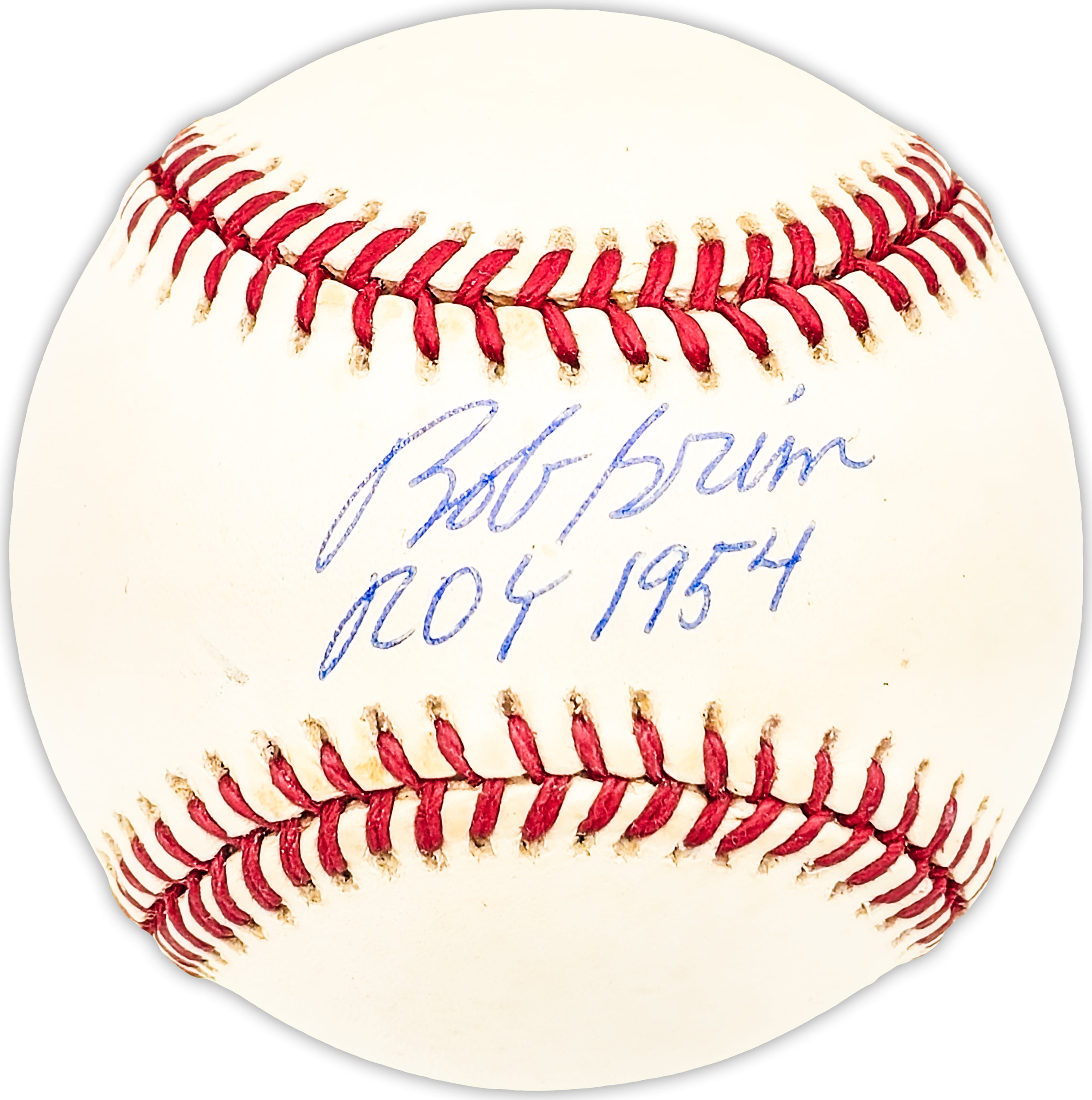 Bob Grim Autographed Official AL Baseball New York Yankees "ROY 1954 ...
