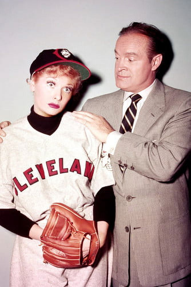 Bob Hope 1950's with Lucille Ball in baseball uniform 24x36 Poster ...