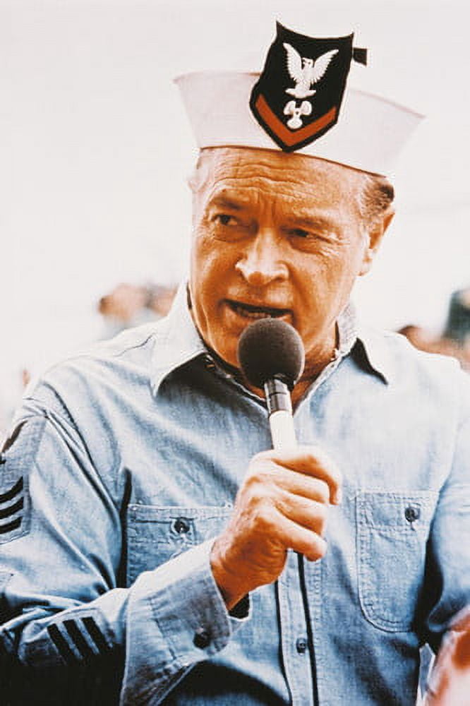 Bob Hope 24x36 Poster Uso Tour on Stage Performing in Military Shirt ...