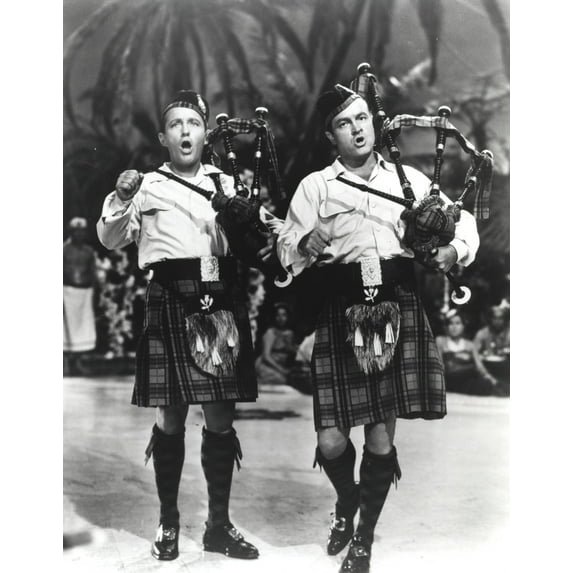 Bob Hope Dancing with Man, wearing White Long Sleeves with Checkered ...