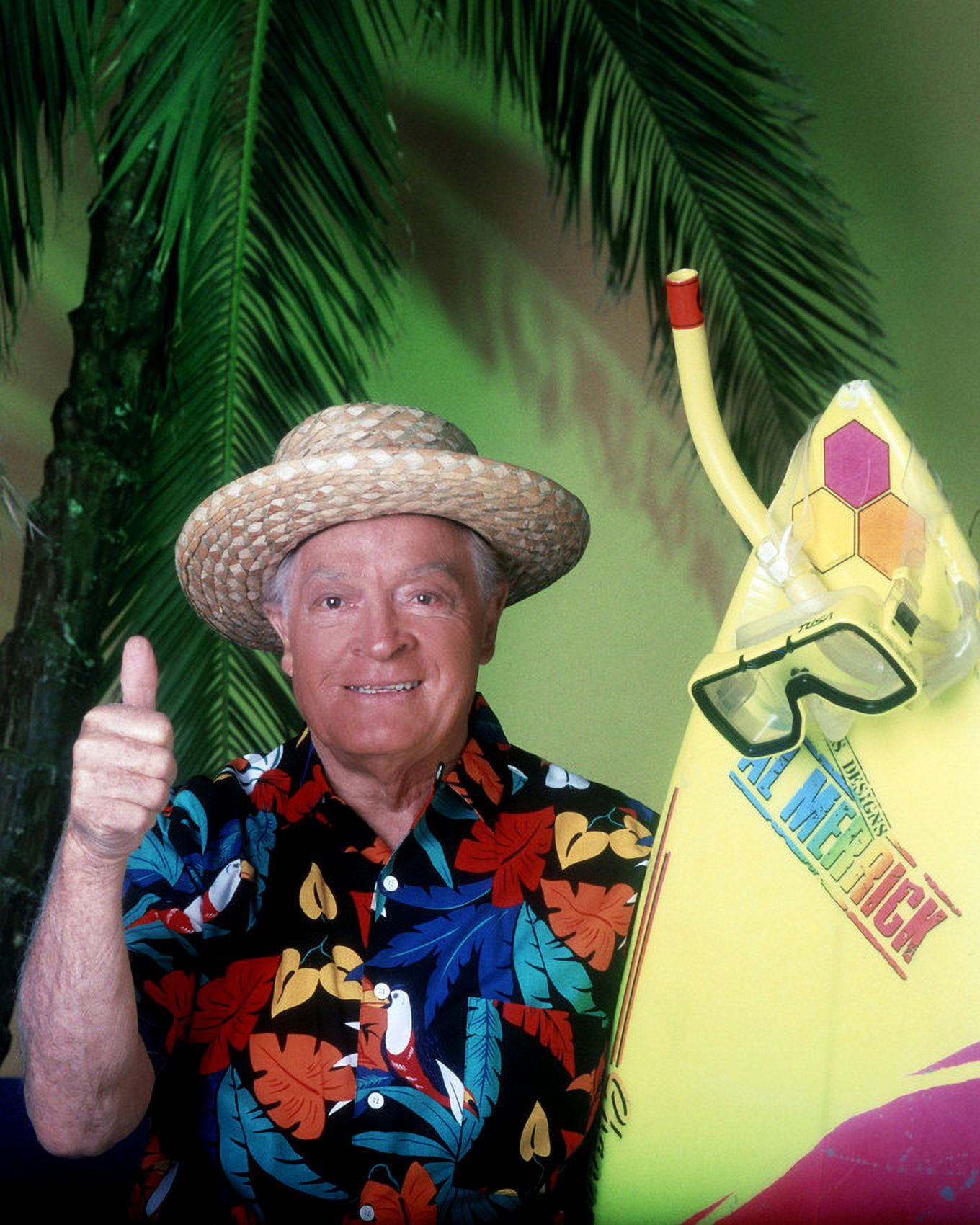 Bob Hope Hawaiian Outfit Surfboard Snorkel 24X36 Classic Hollywood ...
