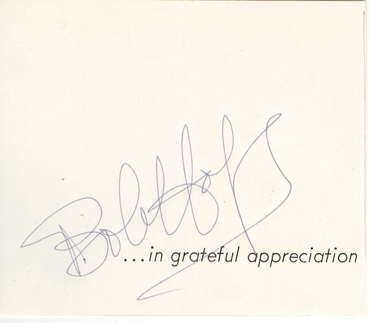 Bob Hope Signed Autographed Cut Signature Legendary Comedian PSA V19373 ...