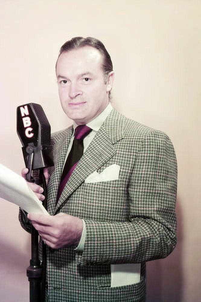 Bob Hope by vintage microphone 24x36 Poster - Walmart.com