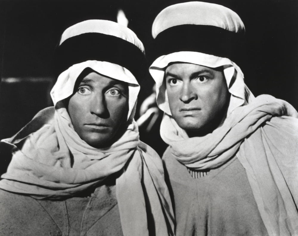 Bob Hope in Arabian Outfit Along with Man Portrait with Black ...