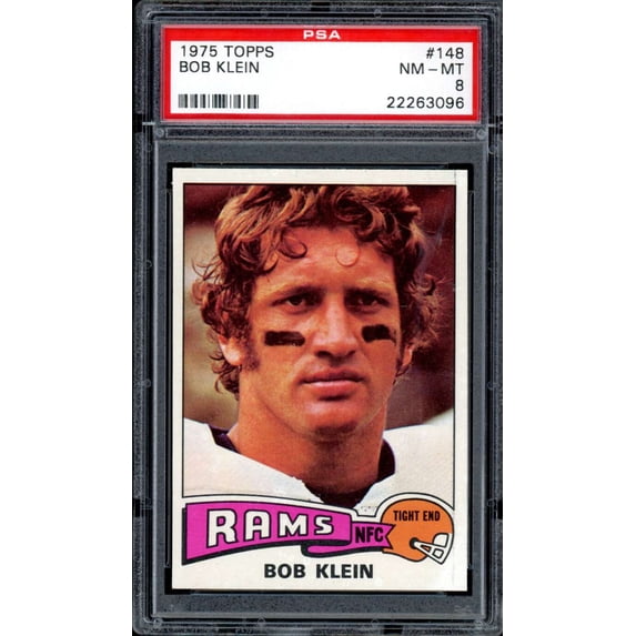 Bob Klein Card 1975 Topps #148 PSA 8 (holder smudge) - Walmart.com