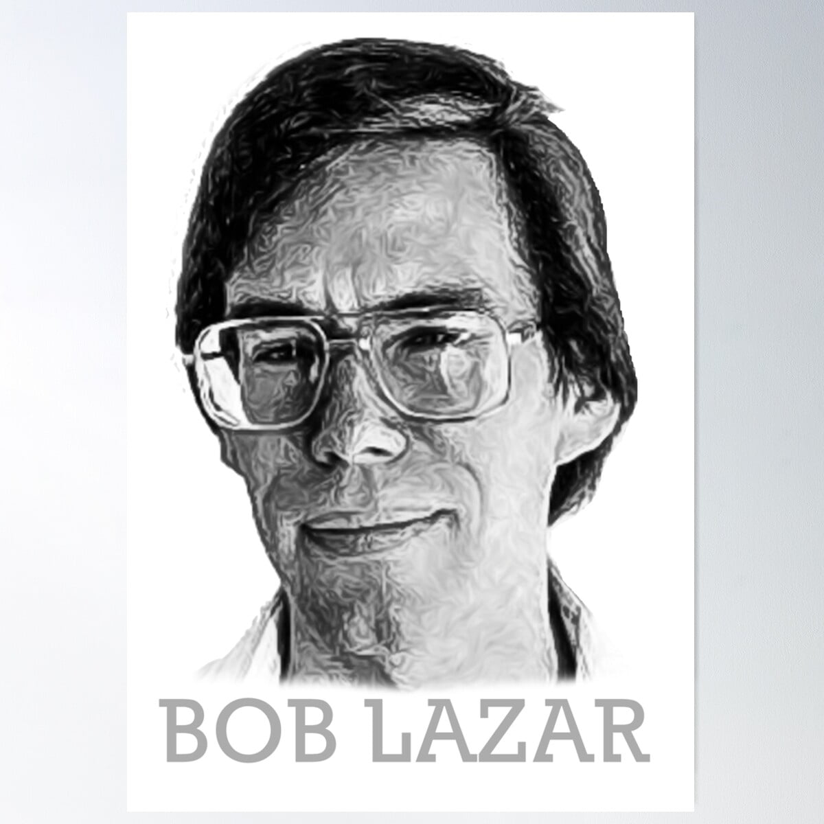 Bob Lazar Ufo Print Poster Wall Art, Modern Wall Decor For Living Room ...