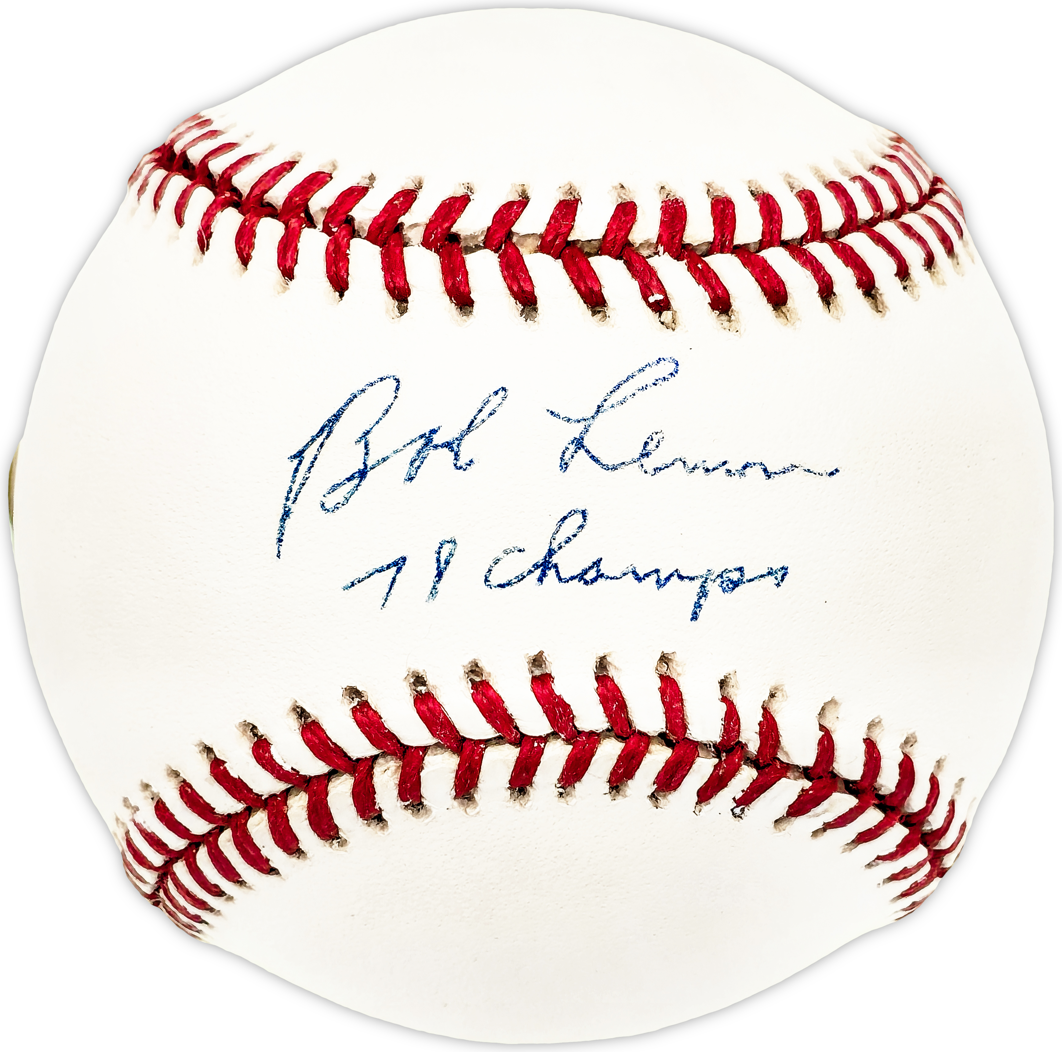 Bob Lemon Autographed Official 1978 World Series Logo MLB Baseball New ...