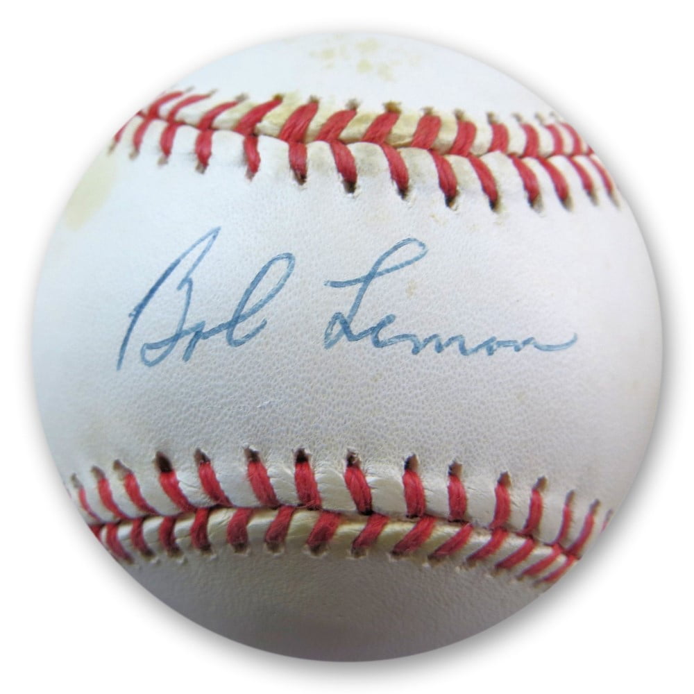 Bob Lemon Signed Autographed AL Baseball Cleveland Indians Legend JSA ...