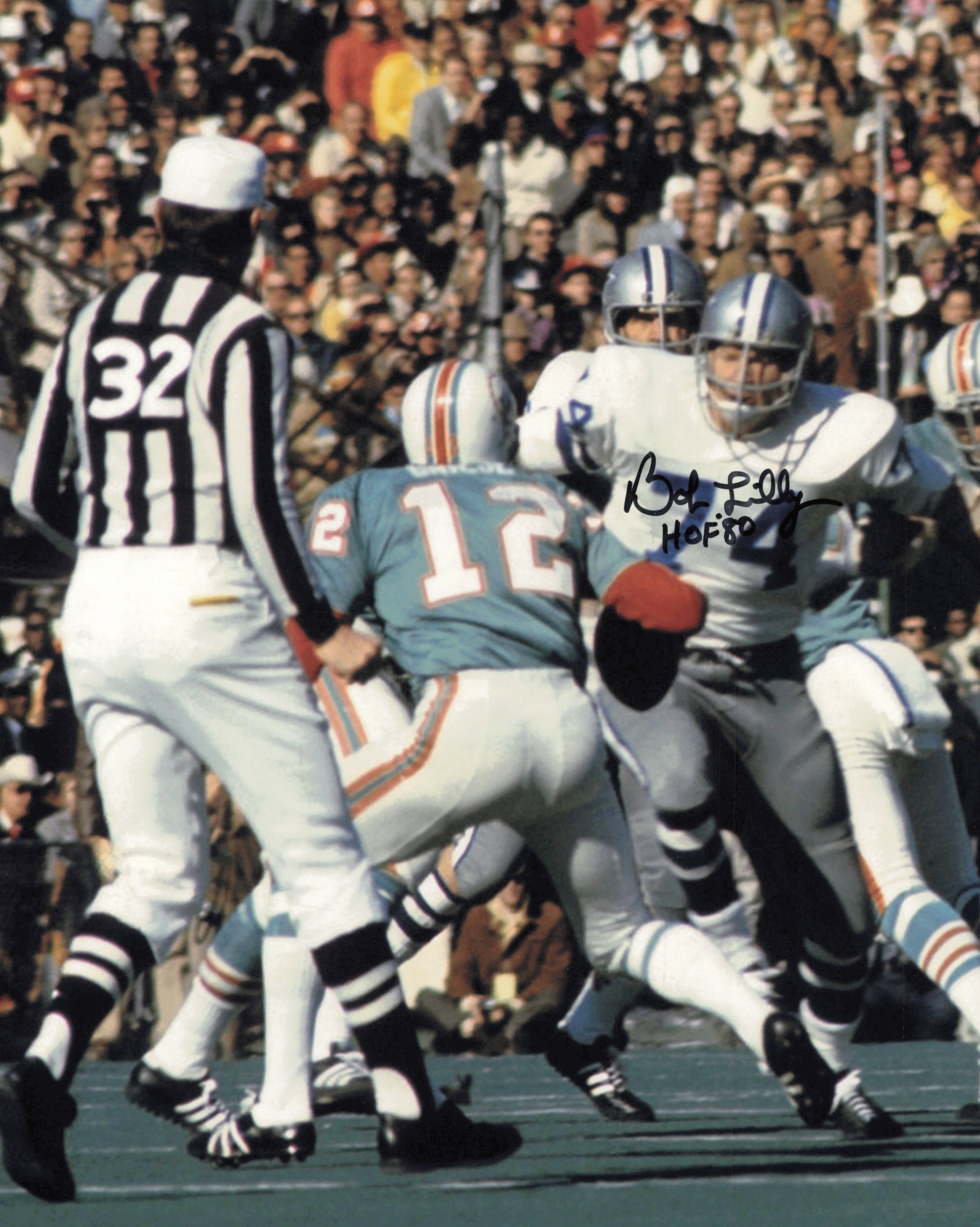 Bob Lilly Autographed 8x10 Photo Dallas Cowboys SKU #245870 - Walmart.com