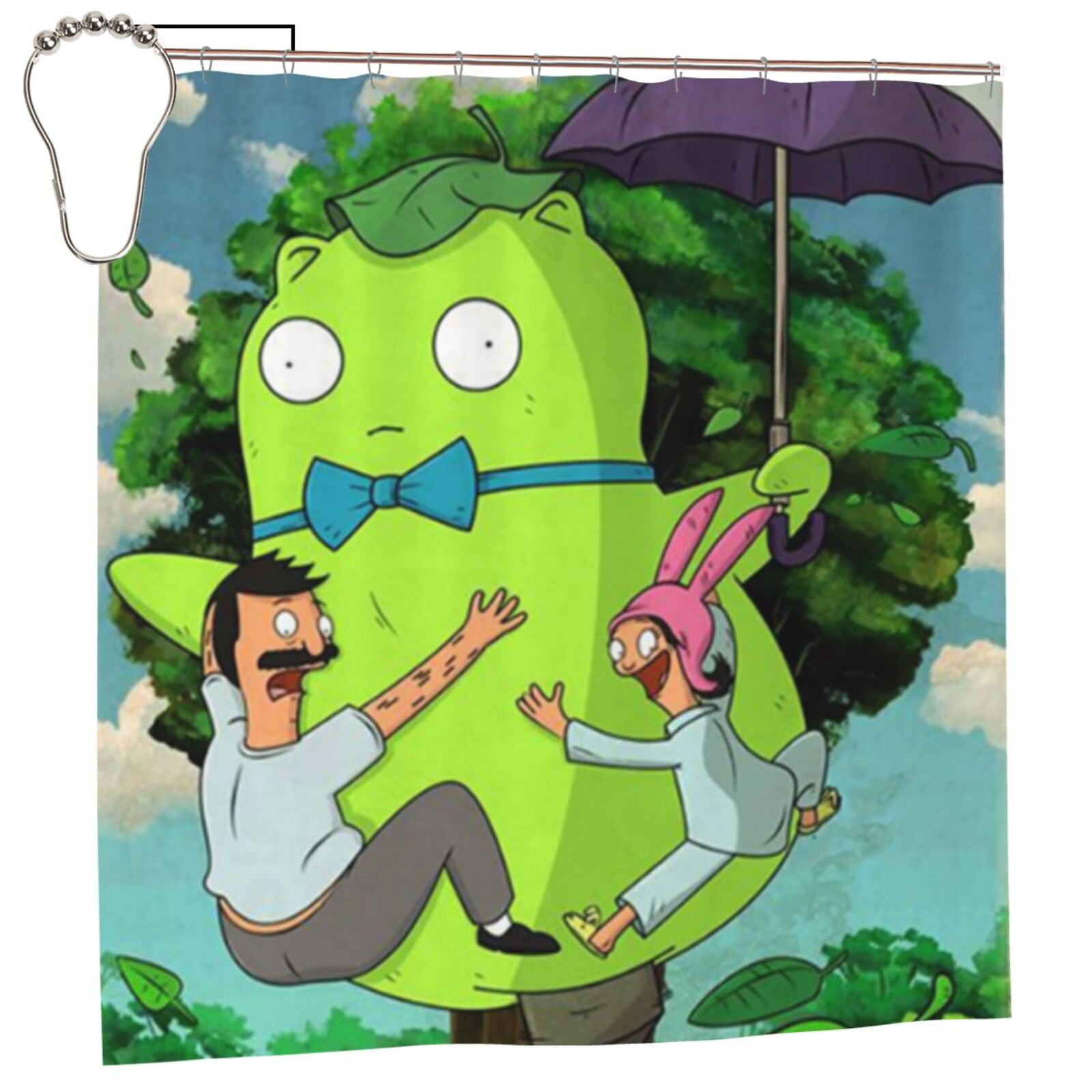 Bob Louise Bob'S Burgers Shower Curtain 72 X 72 In For Bathroom Decor ...