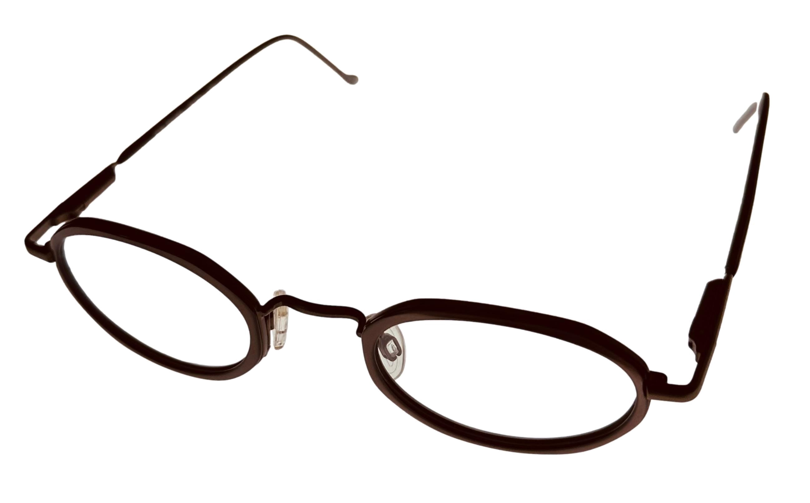 Bob Mackie Ophthalmic Brown Soft Oval Metal Frame, BM 852 46mm ...