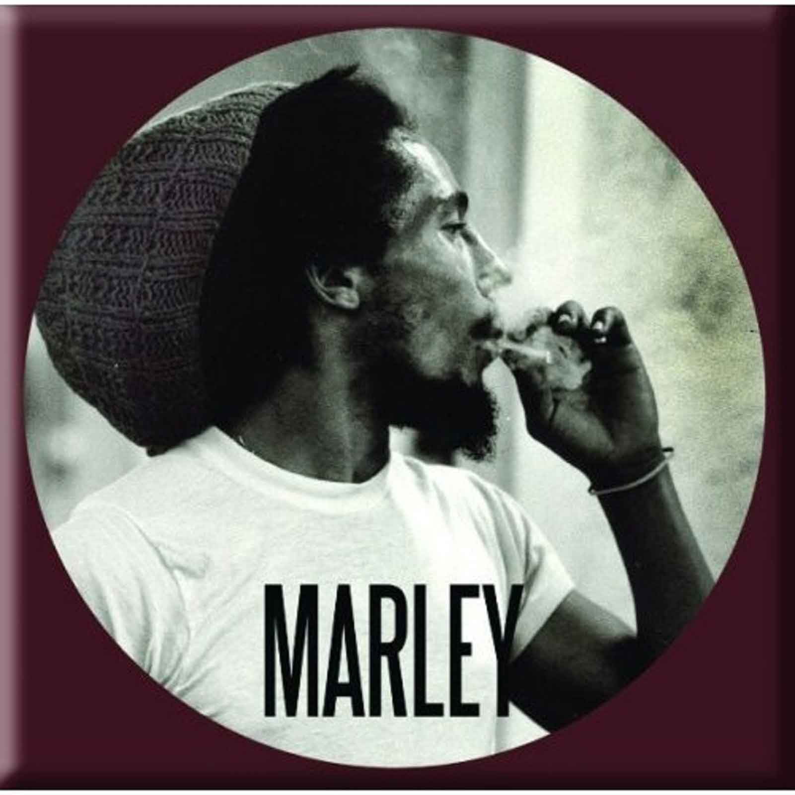 Bob Marley Circle logo new Official 76mm x 76mm Fridge Magnet - Walmart.com