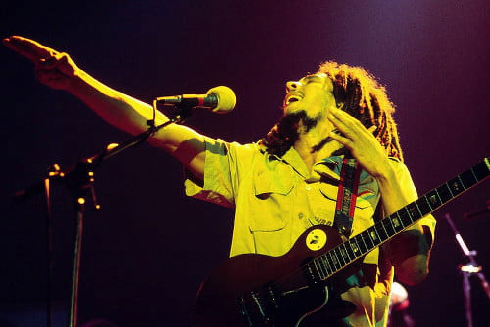 Bob Marley Color Classic in Concert Image 24x36 Poster - Walmart.com