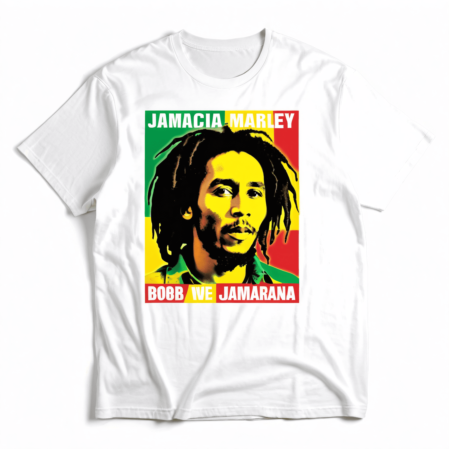 Bob Marley Exodus Movement of Jah People Guitar White T-Shirt - Walmart.com