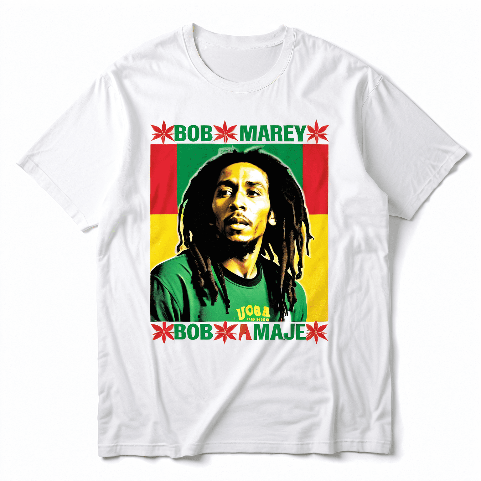 Bob Marley Exodus Movement of Jah People Guitar White T-Shirt - Walmart.com