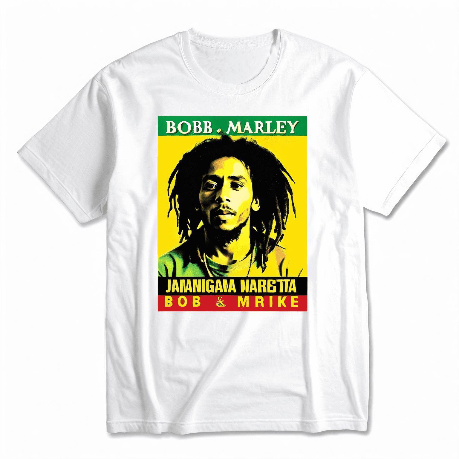 Bob Marley Exodus Movement of Jah People Guitar White T-Shirt - Walmart.com