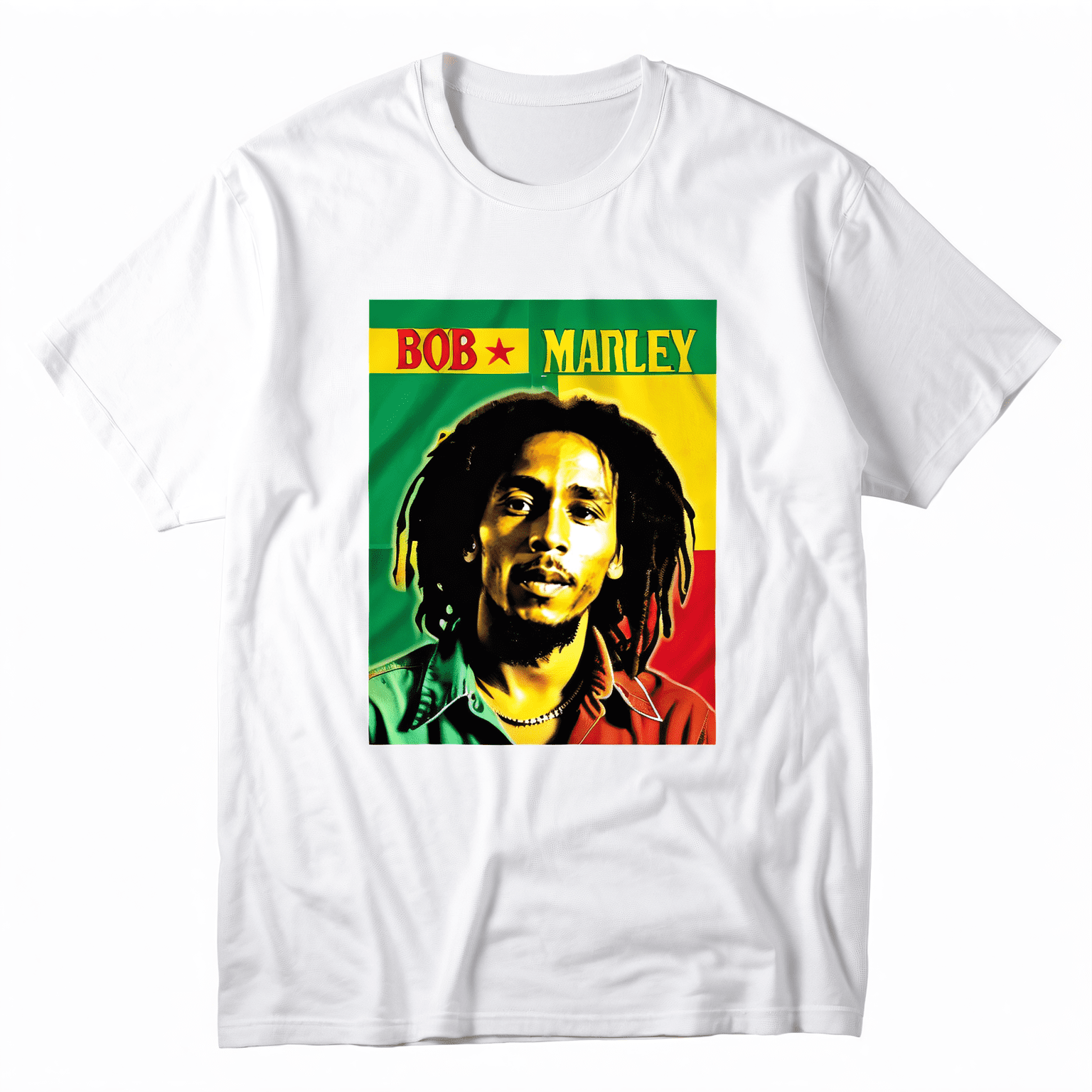 Bob Marley Exodus Movement of Jah People Guitar White T-Shirt - Walmart.com