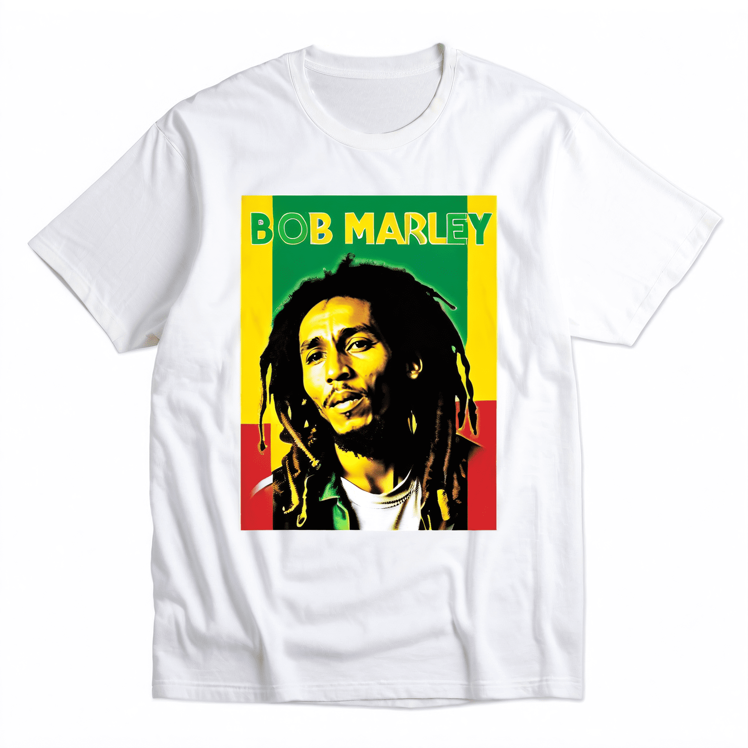 Bob Marley Exodus Movement of Jah People Guitar White T-Shirt - Walmart.com