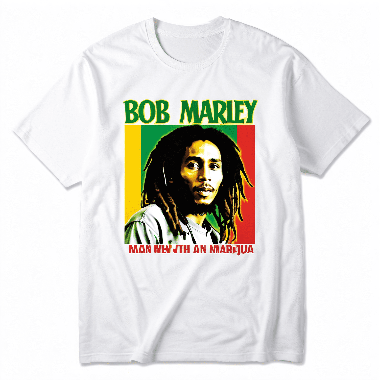 Bob Marley Exodus Movement of Jah People Guitar White T-Shirt - Walmart.com