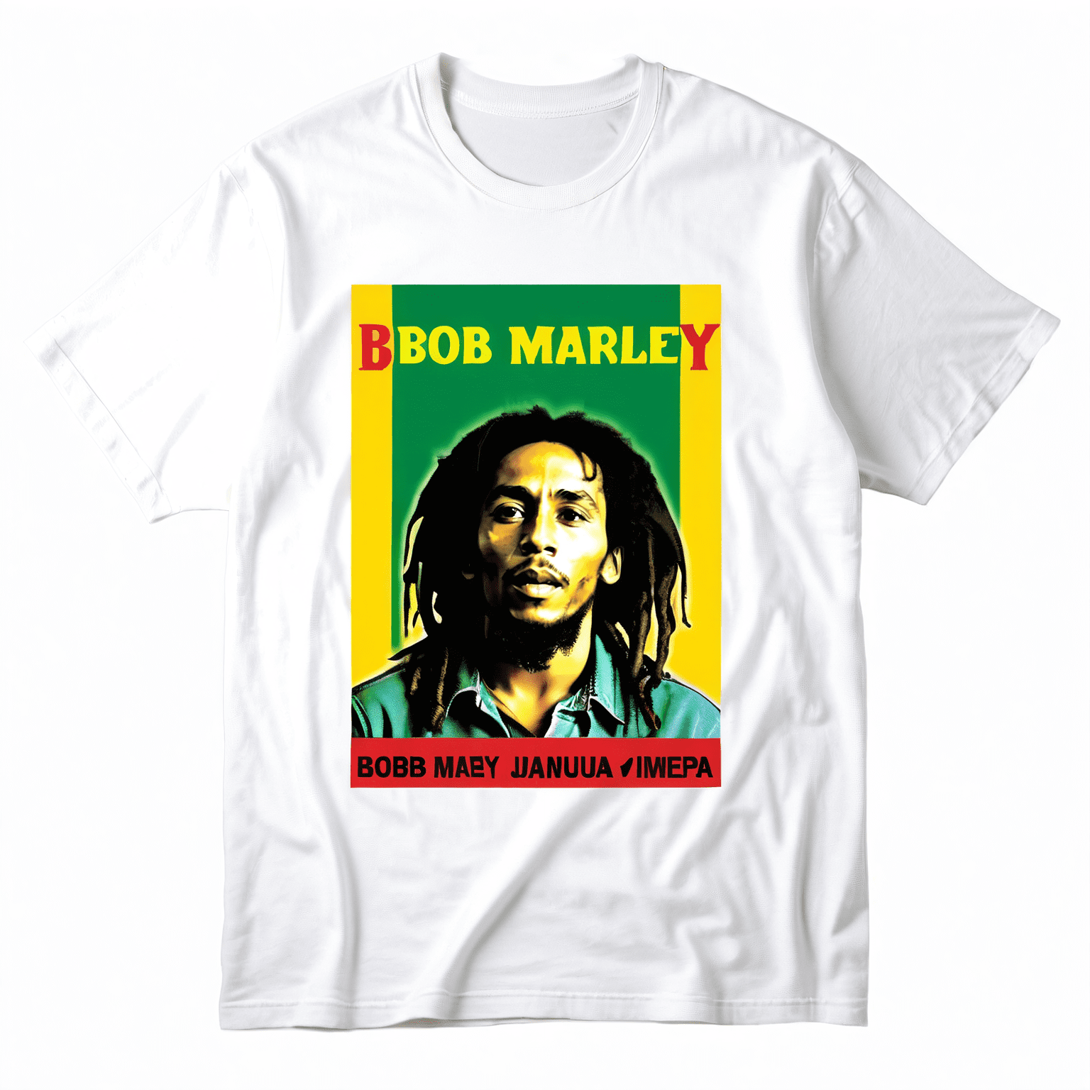 Bob Marley Exodus Movement of Jah People Guitar White T-Shirt - Walmart.com