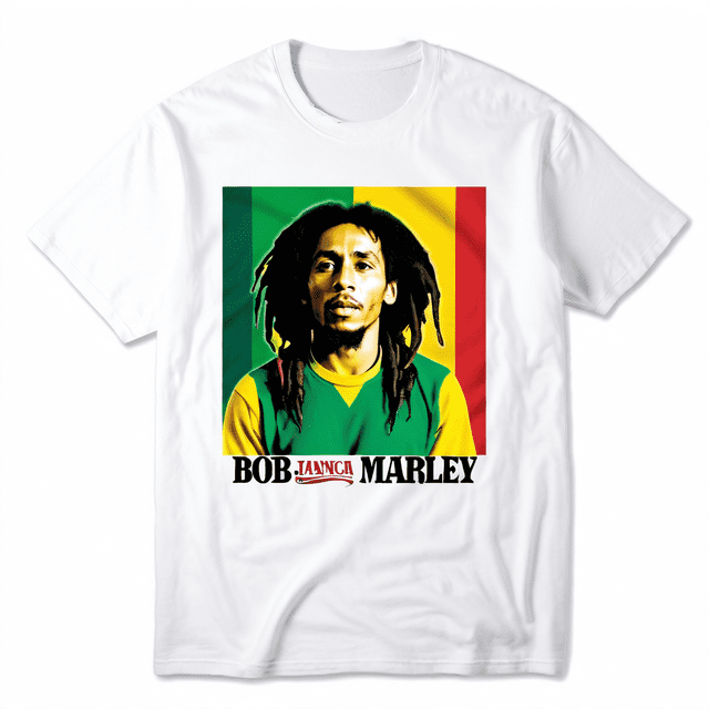 Bob Marley Exodus Movement of Jah People Guitar White T-Shirt - Walmart.com