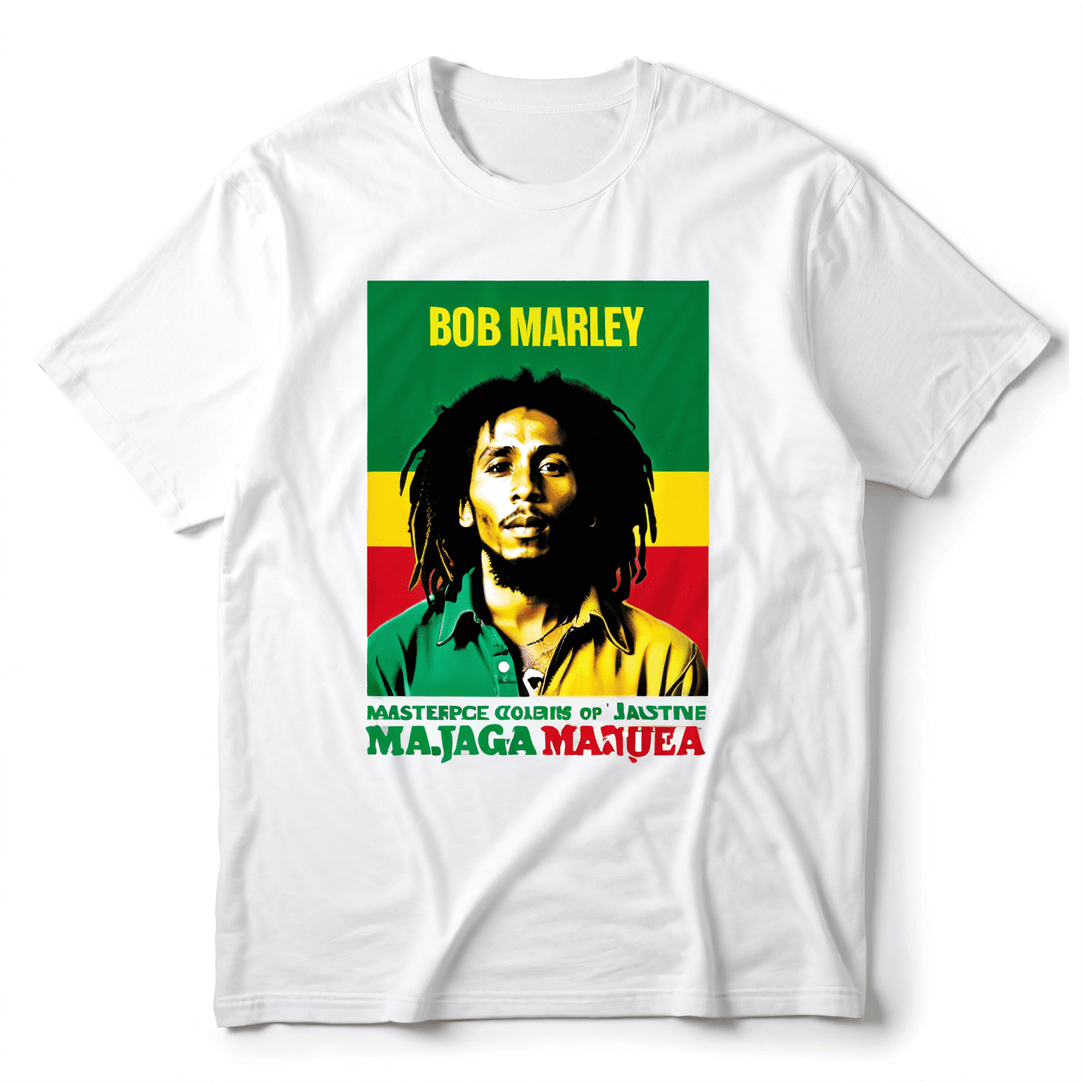 Bob Marley Exodus Movement of Jah People Guitar White T-Shirt - Walmart.com