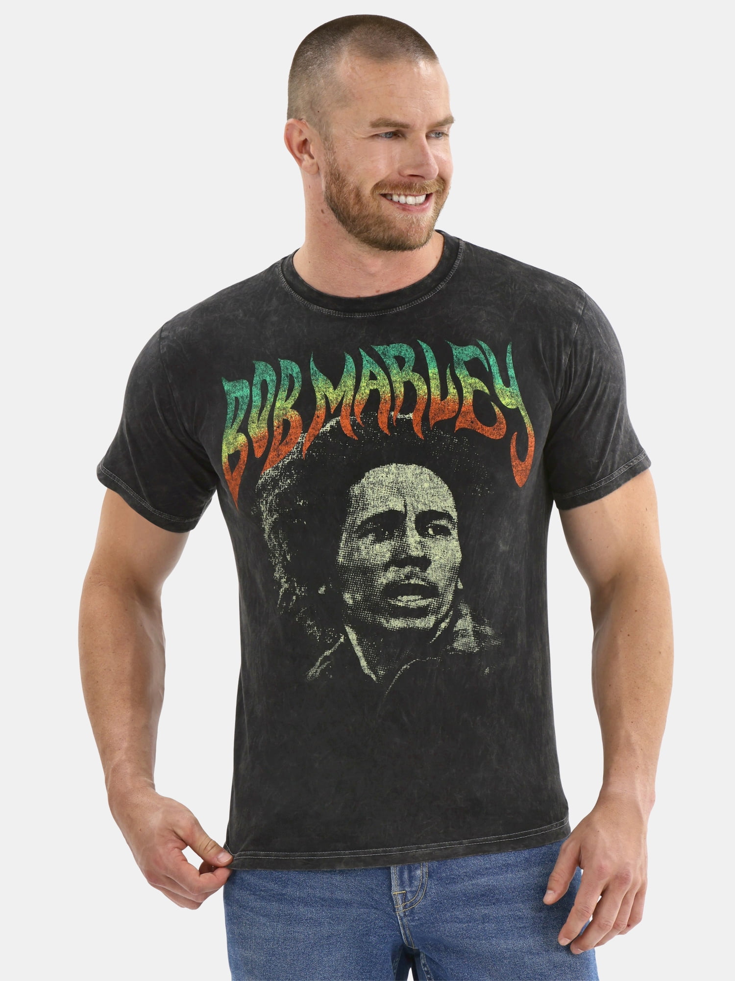 Bob Marley Men's & Big Men's Graphic Cotton T-Shirt, Sizes S-3XL ...