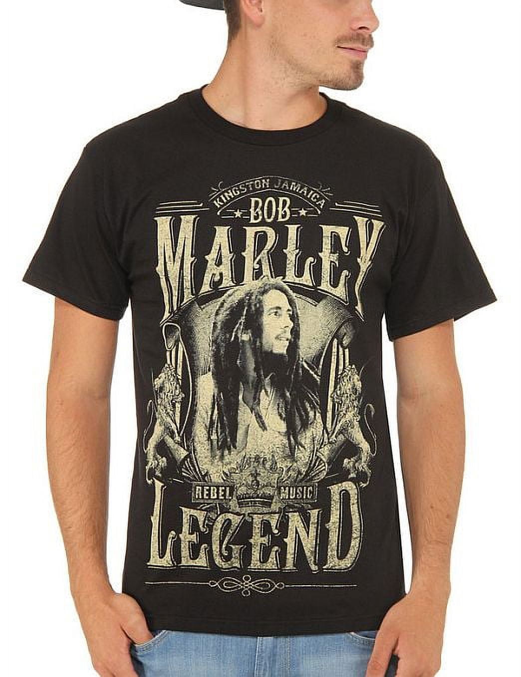 Bob Marley Men's Rebel Legend T-shirt Small Black - Walmart.com