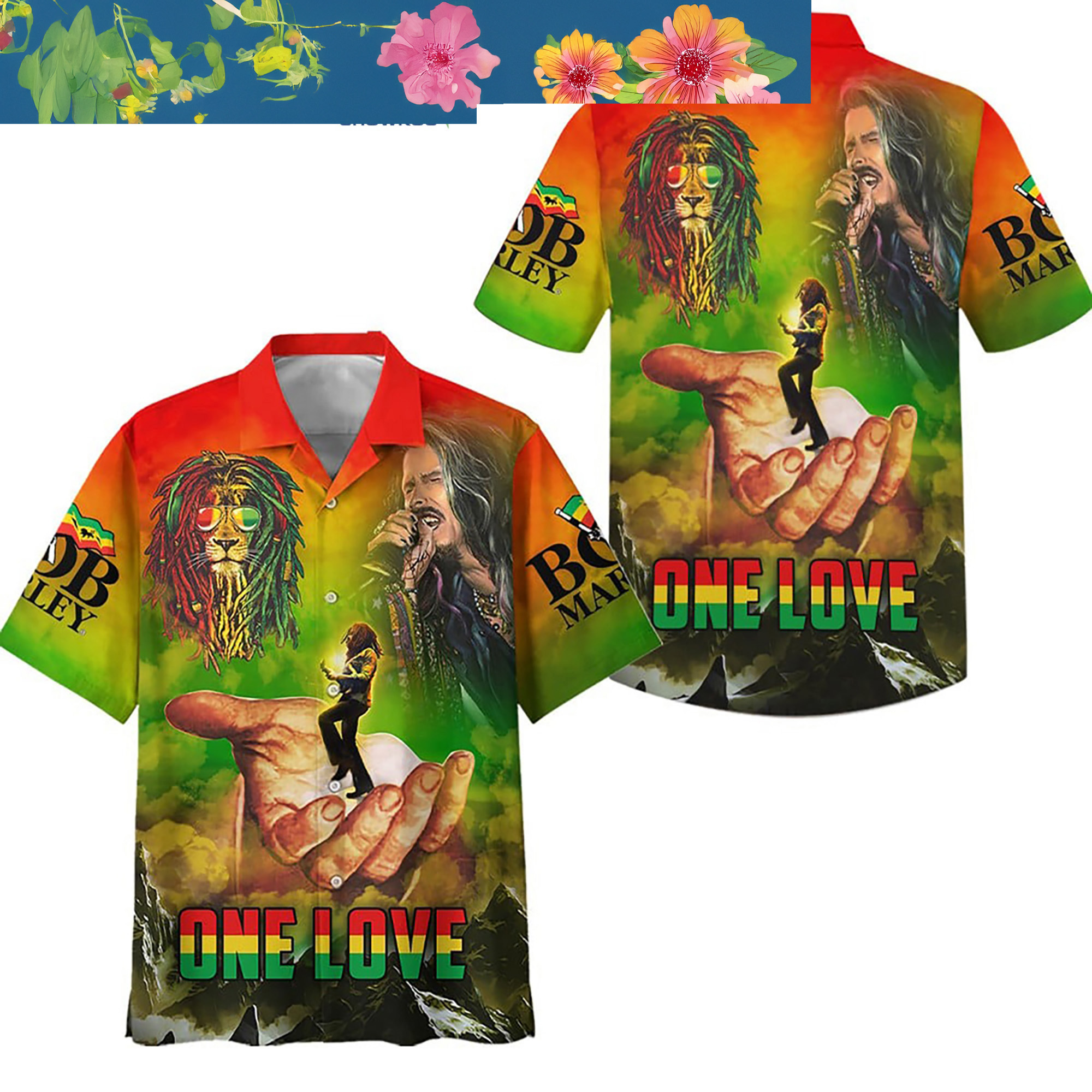 Bob Marley One Love Amazing Hawaiian Shirts - Walmart.com